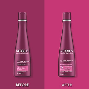 Nexxus Hair Color Assure Sulfate-Free Shampoo with ProteinFusion, For Color Treated Hair Color Shampoo 13.5 oz
