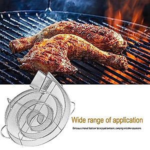 Naysku Cold Smoke Generator, Pellet Smoker Tray, Maze Smoker for Cold Smoking, Stainless Steel Grill Cooking Tools for BBQ Grill or Smoker Wood Dust, Outdoor Smokers for Any BBQ or Cabinet