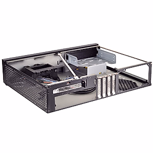 Silverstone Milo ML04 Aluminum Front Door/Steel Body Micro ATX Media Center/HTPC Case, SST-ML04B