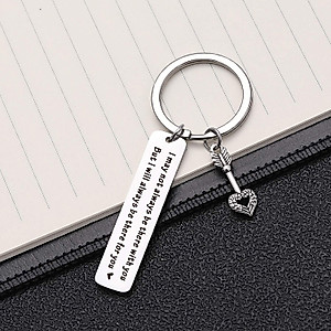 Inspirational Gift for Best Friend Gift Motivational Keychain Brother gift sister gift cousin keychain Long Distance Relationship Gifts Keychain For Boyfriend Girlfriend Gift Husband Wife Keychain