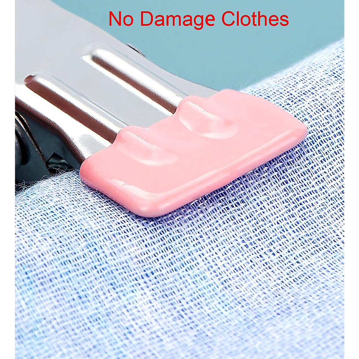 Clothes Pins Clips, 16 Pcs 2.2 Inch Stainless Steel High Elasticity Good Persistence for Clothespins, Paper Clips, Chip Clips, Bag Clips (16)