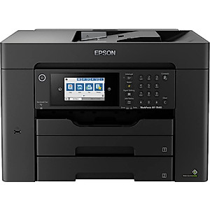 Epson Workforce Pro WF-78 Series Wireless All-in-One Inkjet Printer, Wide-Format Printing up to 13" x 19", Auto Duplex Print, Copy Scan Fax, Two 250-Sheet Trays, 50-Sheet ADF