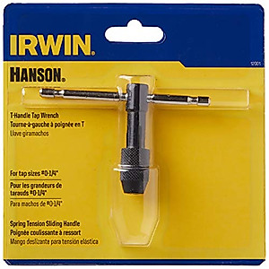 IRWIN Tools T-Handle 1/4-Inch Capacity Tap Wrench (12001)