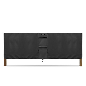 KHOMO GEAR Heavy Duty Outdoor Furniture Cover - Waterproof Square & Rectangular Covers with Air Vents - for Ottoman, Tables, Coffee Side Tables and Others