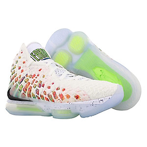 Nike Men's Lebron XVII Command Force Shoes, White/Black Multi-Color, 10