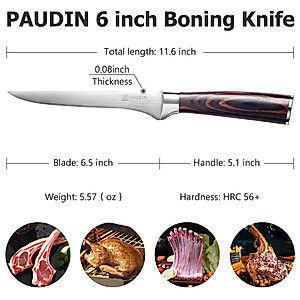 PAUDIN Boning Knife + Paring Knife