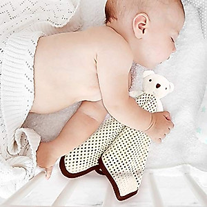 The Safer Baby Lovey | Breathable & Soft Security Blanket | Soft Blanket with Holes for Easy Breathing | Gender Neutral Snuggle Toy Doll | Baby Gift for Newborns | Stuffed Plush Animal - 16x16 Inch