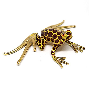 ZOOCRAFT Collectible Frog Decor Figurines Blown Glass Handmade Lovers Home Garden Decoration Animal Totem