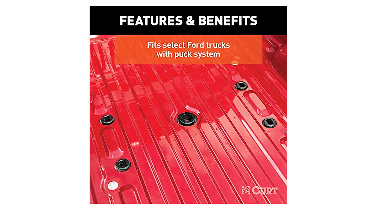 CURT 16027 5th Wheel Adapter for Silverado, Sierra, Ford F-250 & F-350