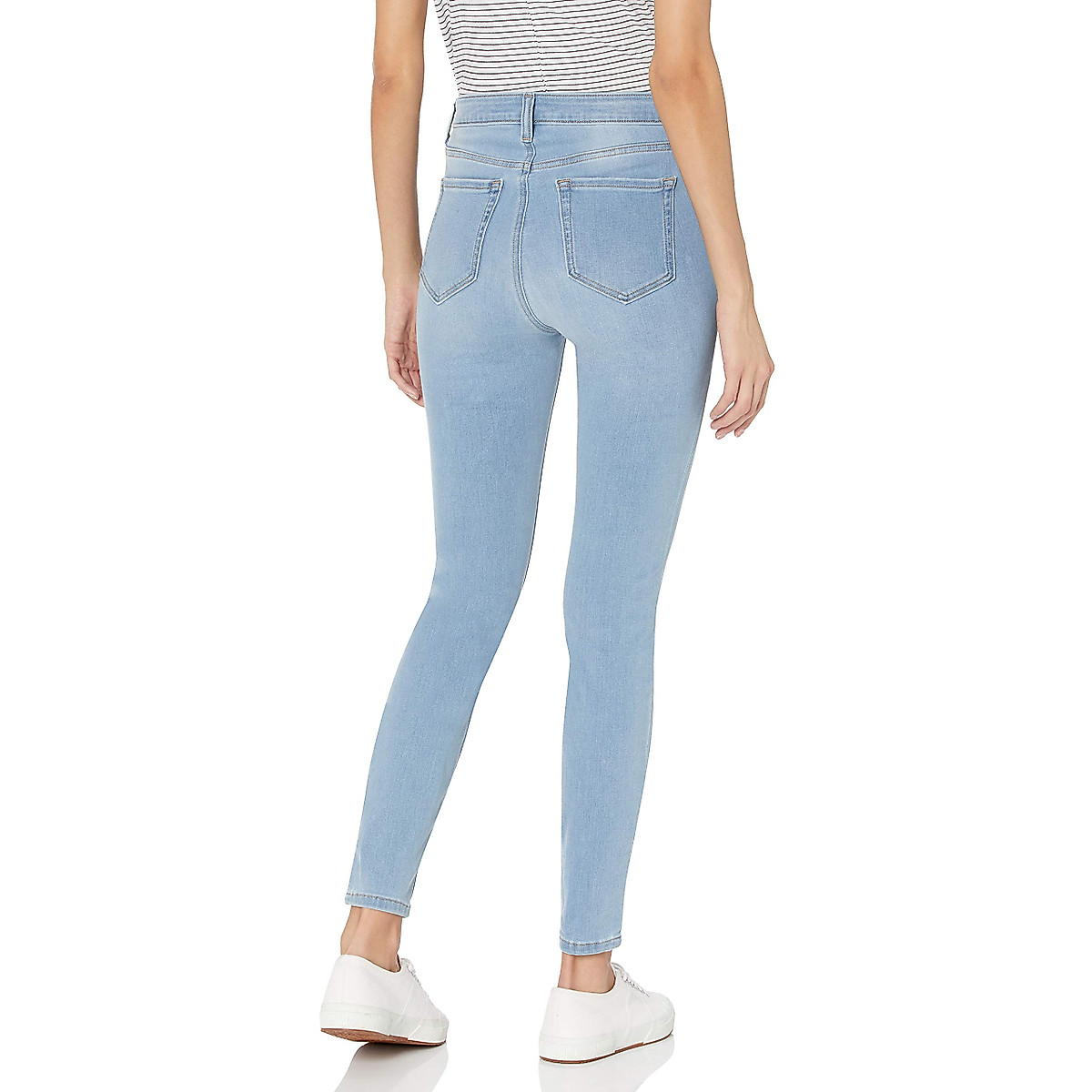 Amazon Essentials Skinny Jeans for Women (Stretchy), Washed Blue, Size 12