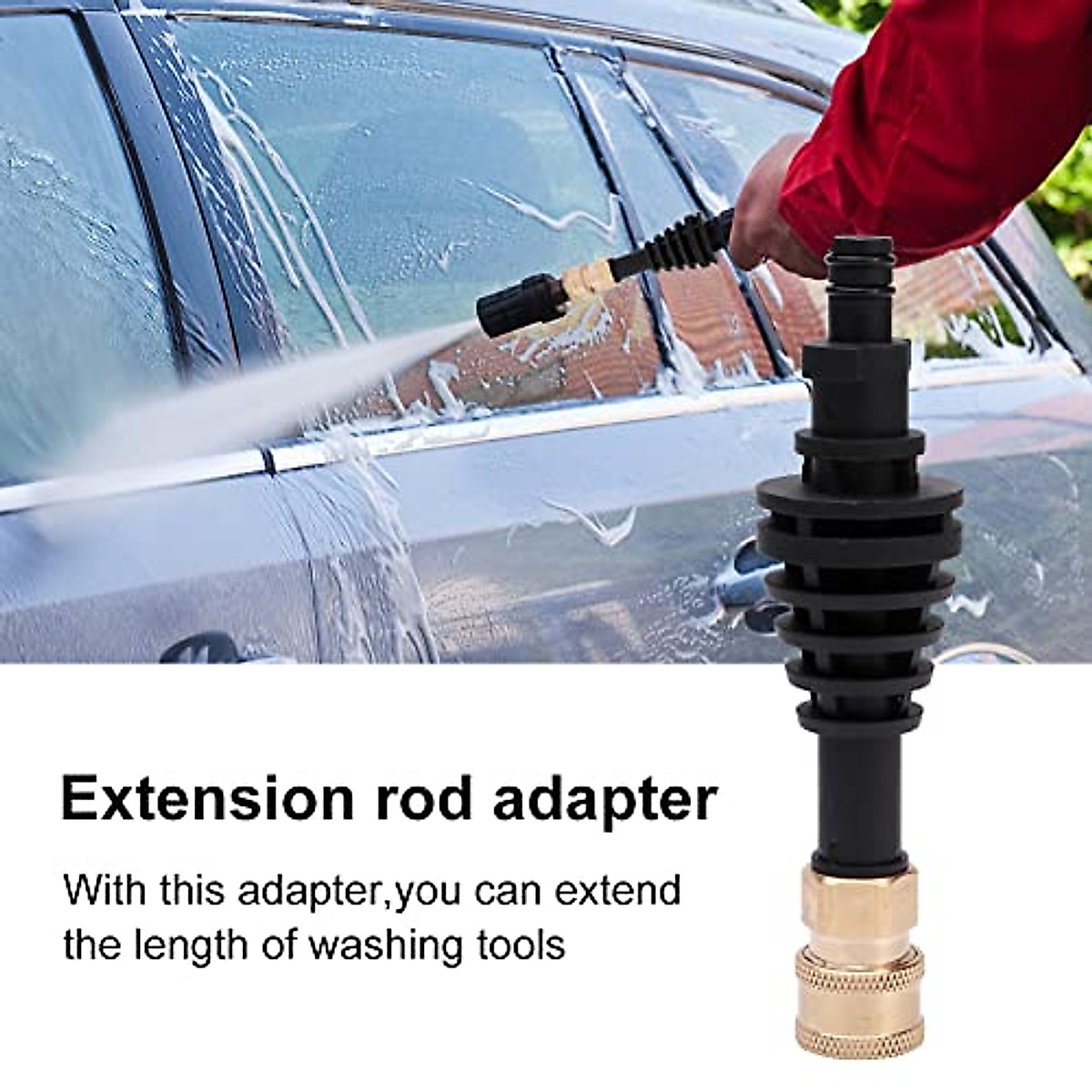 5.9 inch Short Lance Extension Rod Adapter for Worx WG629E WG630 WU629 WG644 Hydroshot Pressure Washer Accessories