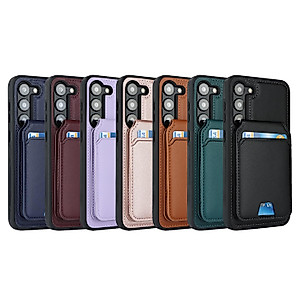 Ｈａｖａｙａ for Samsung Galaxy S23 Plus case Magsafe Compatible Galaxy S23 Plus case with Card Holder for Men and Women Samsung S23+ Plus Detachable Magnetic Wallet Phone case-Blue