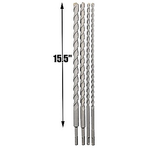 Erie Tools 20 Piece SDS Rotary Hammer Concrete Masonry Carbide Tipped Drill Bit Set fit Milwaukee Hilti Bosch