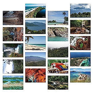 Dear Mapper Honduras Natural Landscape Postcards Pack 20pc/Set Postcards From Around The World Greeting Cards for Business World Travel Postcard for Mailing Decor Gift
