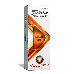 Titleist Velocity Golf Balls Matte Orange 1 Dozen