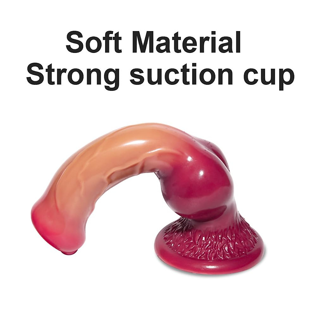 7.7inch Realistic Beginner Dildo, Alien Wolf Dildo Suction Silicone Small Anal Fantasy Toy for Beginners Women and Men Couples