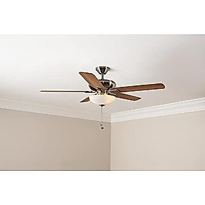 Hampton Bay 57269 Holly Springs 52" LED Brushed Nickel Ceiling Fan Light Kit