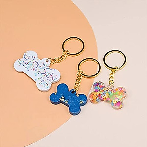 11 Cavities Silicone Dog Bone Shaped Tag Mold Cat Tag Fish Mold Keychain Pendant Clay Mold Pet Dog Tag Resin Molds Circle Round Pendant Epoxy Casting Mould for DIY Homemade Crafts Making