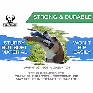 Pooch Buddy Duck Bumper Toy for Training Hunting Dogs, The Bird Dummy Teaches Mallard and Waterfowl Game Retrieval - Duck Scent Compatible - Suitable for Puppies or Adult Hunting Dogs