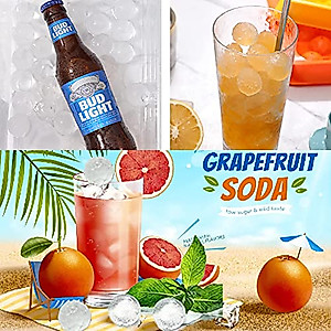 Ice Cube Tray,Waybesty Round Ice Trays for Freezer,Circle Ice Cube Molds Making 1.0 Inch Small Ice Balls,Sphere Ice Makers for Cocktail Whiskey Tea Coffee Wine or Storage Some Fish Meats (Light Blue)