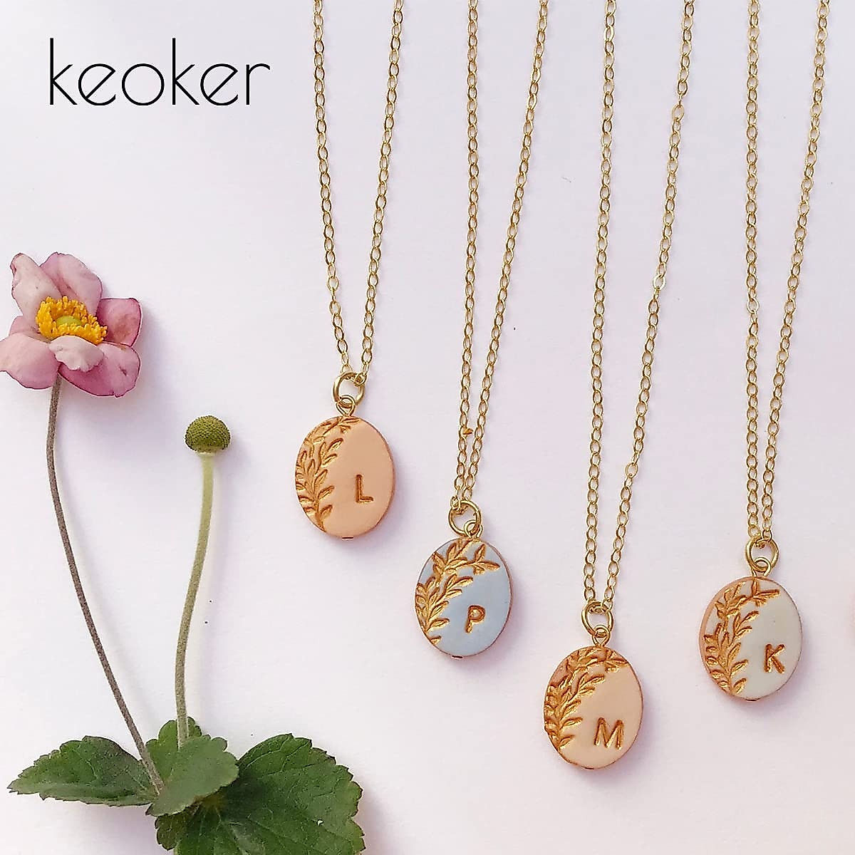 Keoker Letter Stamps for Clay - Pottery Stamps for Clay with Double Small Alphabet, Also Used as Cookie Stamps Letters & Clay Letter Stamps