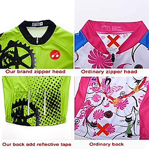 JPOJPO Men's Cycling Jersey Bicycle Short Sleeved Bike Clothing,Quick-Dry Yellow