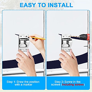 Linkstyle 2pcs Travel Trailer Door Latch Holders, 304 Stainless Steel RV Door Holder Latch with Screws