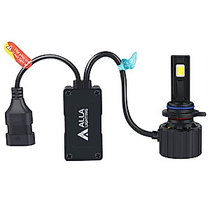 Alla Lighting 16000Lms Brightest HB3 9005 LED Headlights Bulbs, 6000K~6500K Xenon White, Xtreme Super Bright High, Low Beam Conversion Kits Headlamps Replacement