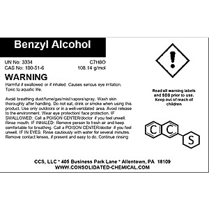 Butyl Alcohol (Butanol) High Purity (500mL (32 Fl Oz))