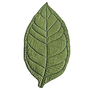 BYyushop Newborn Baby Leaf Shape Soft Crawling Carpet Baby Play Mat Kid's Room Decoration - Green