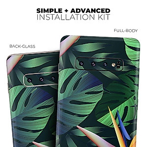 DesignSkinz Tropical Summer Jungle v2 Protective Vinyl Decal Wrap Skin Cover Compatible with The Samsung Galaxy S20 (Screen Trim & Back Glass Skin)