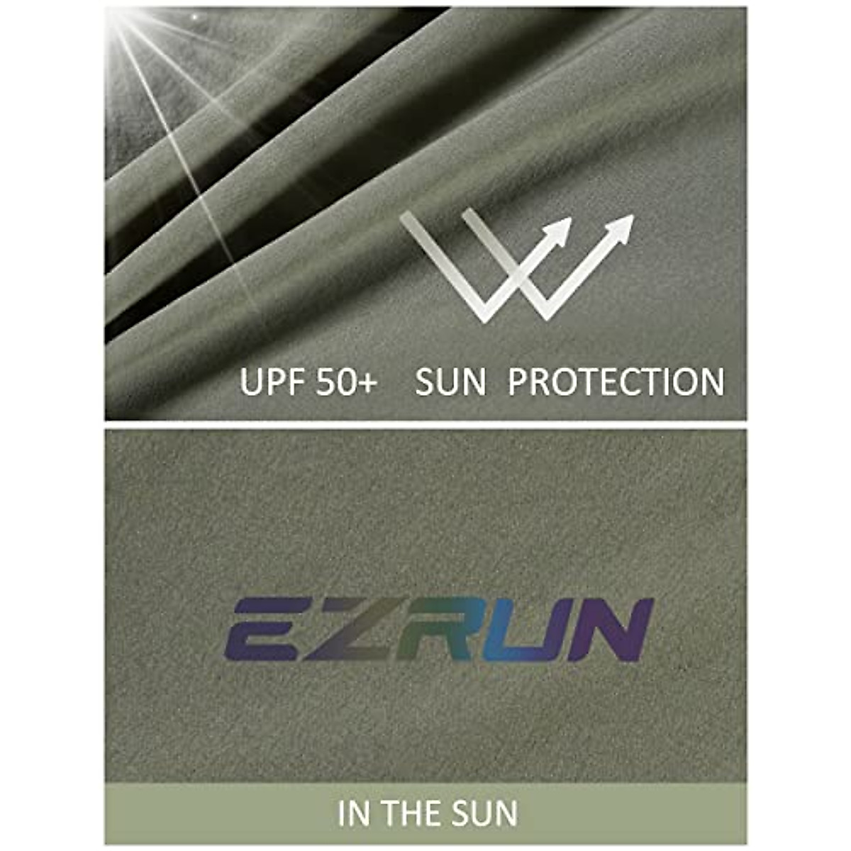 EZRUN Men's Hiking Cargo Shorts Quick Dry Golf Outdoor Work Tactical Shorts with Multi Pocket for Fishing Travel