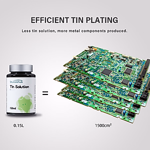 Tin Plating Soluiton, 150ml, Tin Plating Slution, Excellent Corrosion Resistance, Excellent Electrical Conductivity, Easy to Weld