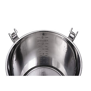 Stainless Steel Fermenter, 14 Gallon Total Capacity – Durable Wine, Beer, Mead, Kombucha Fermenter & Kettle, Ideal for 10 Gallon Batches – Fermentation Bucket & Jar for Home & Craft Brewers