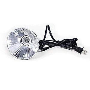 Carolina Custom Cages Reptile Mini-Ceramic Heat Emitter Dome Fixture with 54" AC Cord and Switch