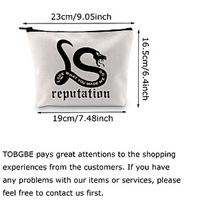 TOBGBE Song Lyrics Gift Album Music Zipper Pouch Bag Singer Fans Gift Album Inspired Makeup Bag Music Gifts (Look what bag)