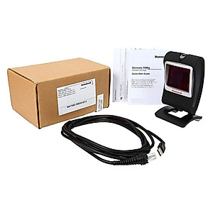 Honeywell Genesis 7580G Hands-Free Omnidirectional Scanner (1D, PDF417 and 2D), Black, with USB Cable, MK7580-30B38-02-A