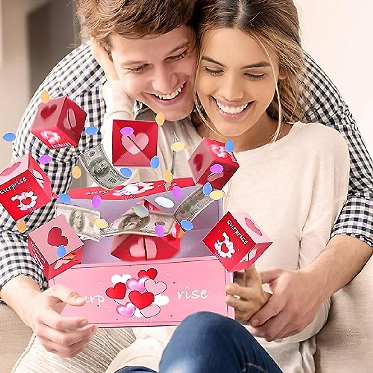 Beepow Surprise Box Gift Box,Creating the Most Surprising Gift,Surprise Box Gift Box,Surprise Gift Box Explosion,Surprise Birthday Box,Gift Box Explosion for Money