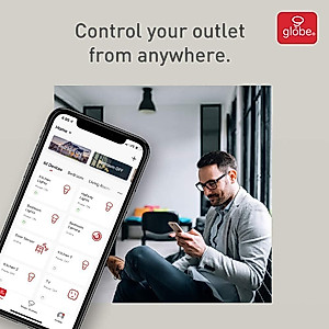 Globe Electric Wi-Fi Smart Plug, No Hub Required, Voice Activated, 4 Grounded Outlet, (4-Pack, 15A) 50207, White