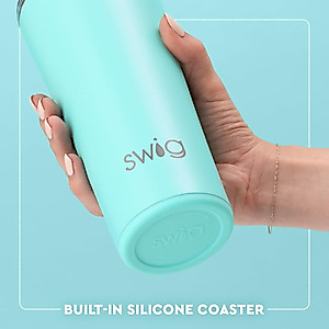 Swig Life 22oz Insulated Tumbler, Travel Coffee Tumbler with Lid, Cup Holder Friendly Travel Coffee Mug, Stainless Steel Thermos (Jungle Gym)