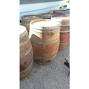 CUGHYS Used Wine Barrel Solid Oak from Napa Valley by Wine Barrel Creations9
