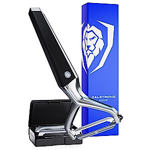 Dalstrong Razor VX - Y Peeler - High Carbon Stainless Steel - Non Slip G10 Handle - Fine, Serrated & Julienne Blades Set - Premium Vegetable, Fruit, Potato Peeler for Kitchen