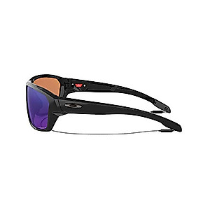Oakley Men's OO9416 Split Shot Rectangular Sunglasses, Polished Black/Prizm Shallow Water Polarized, 64 mm