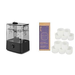 LEVOIT 60-Hour Humidifiers & 10-Pack Humidifier Replacement Filters, Capture Fine Particles in Water Tank to Improve Humidification Efficiency, White