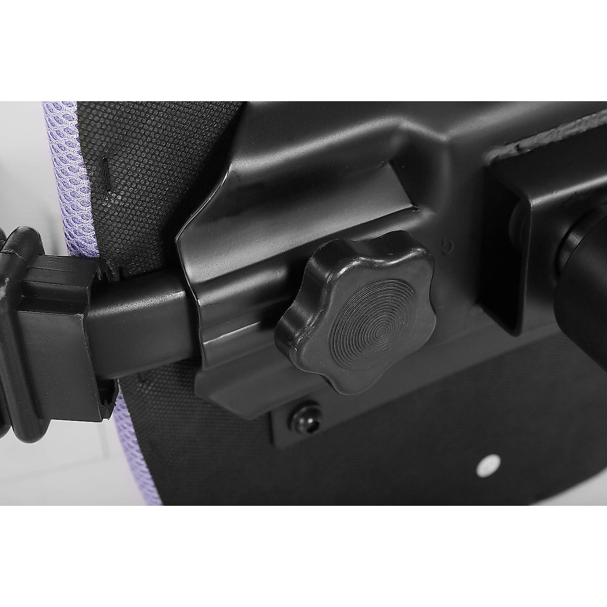 JJS Kids Mesh Rolling Desk Chair, Small Swivel Office Computer Chair for Teens, Low-Back Adjustable Upholstered Student Task Chair, Blue