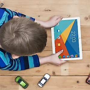 Luqeeg 10 inch Tablet - 1080P Full HD Kids Edition Tablet, Android 11, Dual SIM, Octa Core CPU, 3GB & 32GB, 3G Network, WiFi, GPS, Bluetooth, 4000mAh Fast Charging Battery(Pink)