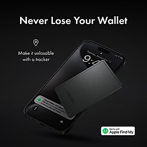 Ekster Parliament Men's Wallet | RFID Blocking Leather Minimalist Cardholder | Slim Wallet for Men - Designed for Quick Card Access with Push Button (Caramel)