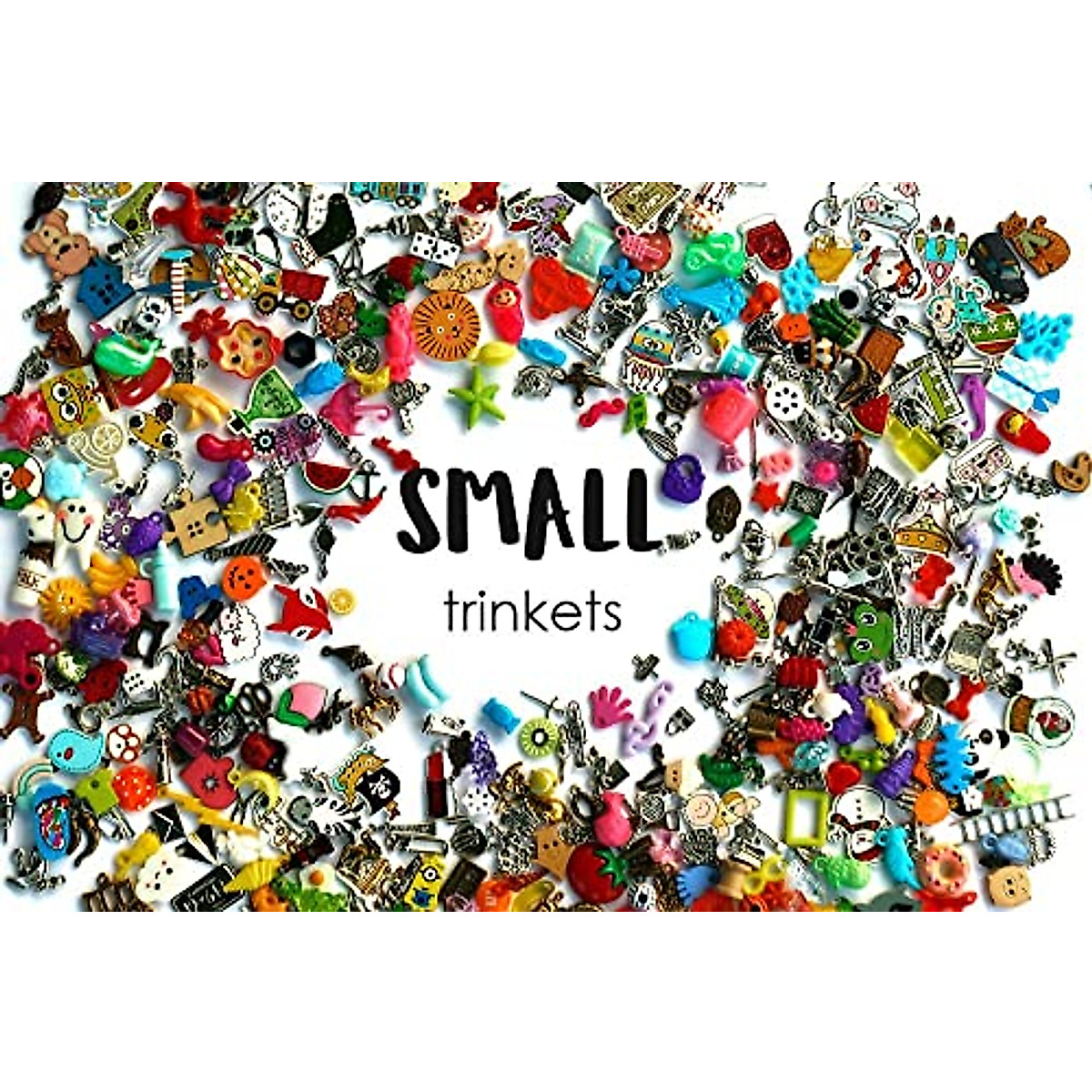 TomToy Small Mixed I Spy Trinkets for I Spy Bag/Bottle, DIY Projects, Crafts, Scrapbooking, 1-3cm, Set of 20 trinkets
