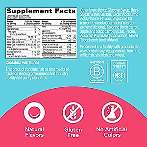 Olly The Essential Prenatal Gummy Multivitamin, 30 Day Supply ( Gummies), Sweet, Folic Acid, Vitamin D, Omega 3 DHA, Chewable Supplement, White Citrus, 60 Count (Pack of 1)