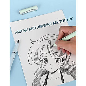 Homiimart New Unlimited Writing Eternal Pencil Creative No Ink Refill Replaceable Nib Erasable Pen No Need Sharpen Kid School Supplies Stationery Art Painting Sketch (Black)